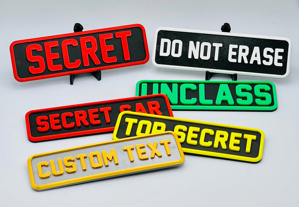 Small Magnetic Classification Badge (Whiteboard) – Milspouse Merch